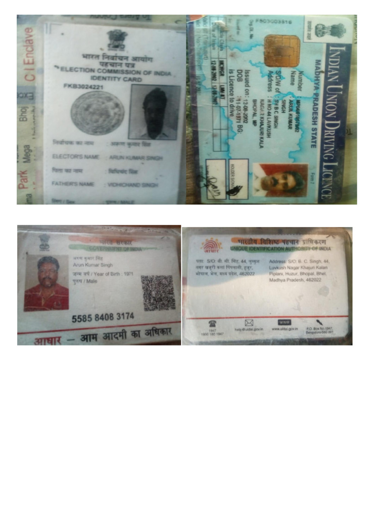 Arun Singh, LMV Driver, Document | PDF