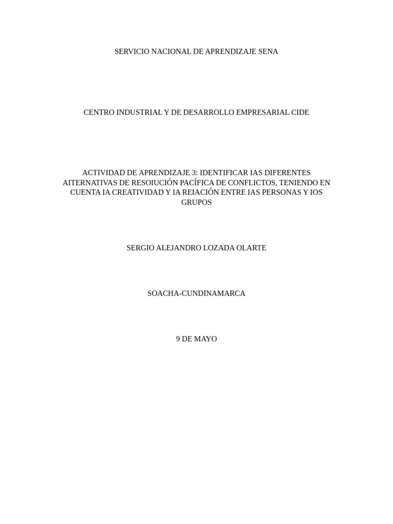 actividad de aprendizaje 3 Sergio Lozada | PDF