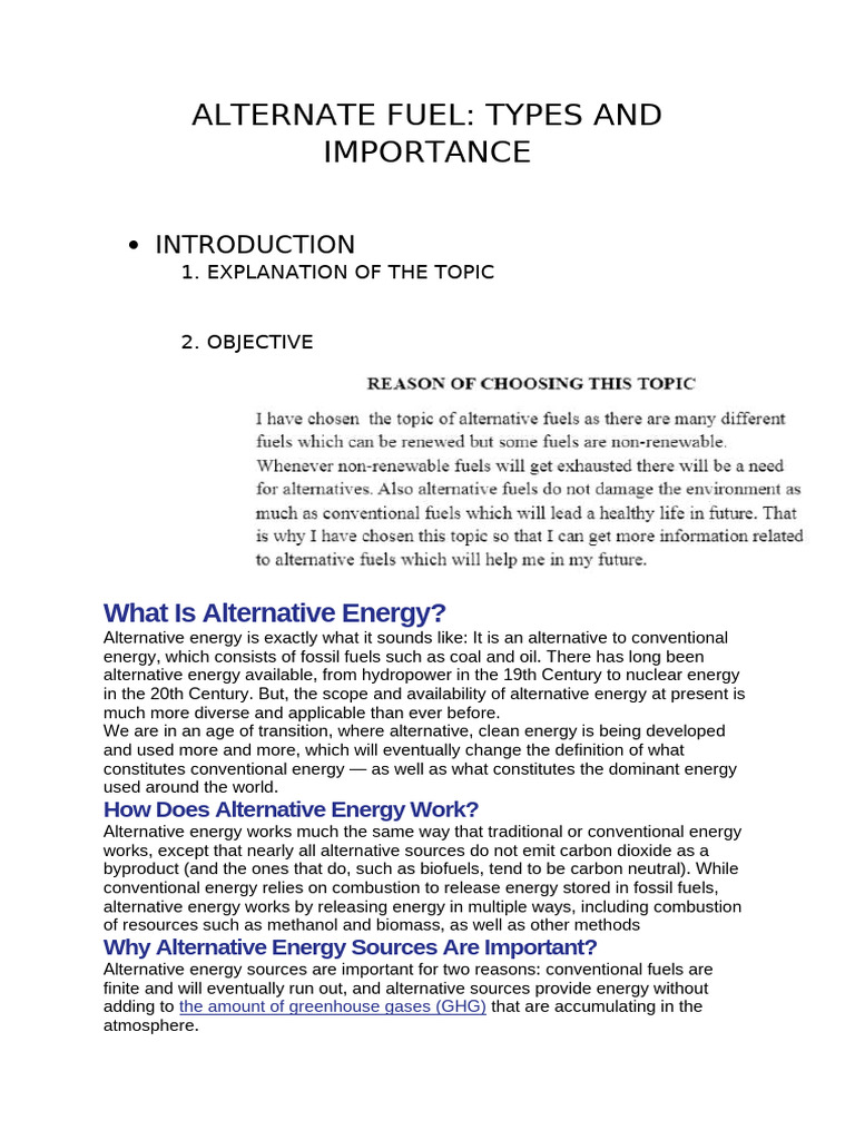 Alternate Fuel | PDF | Renewable Energy | Biodiesel