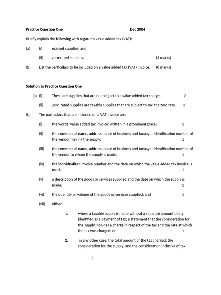 Question One | PDF