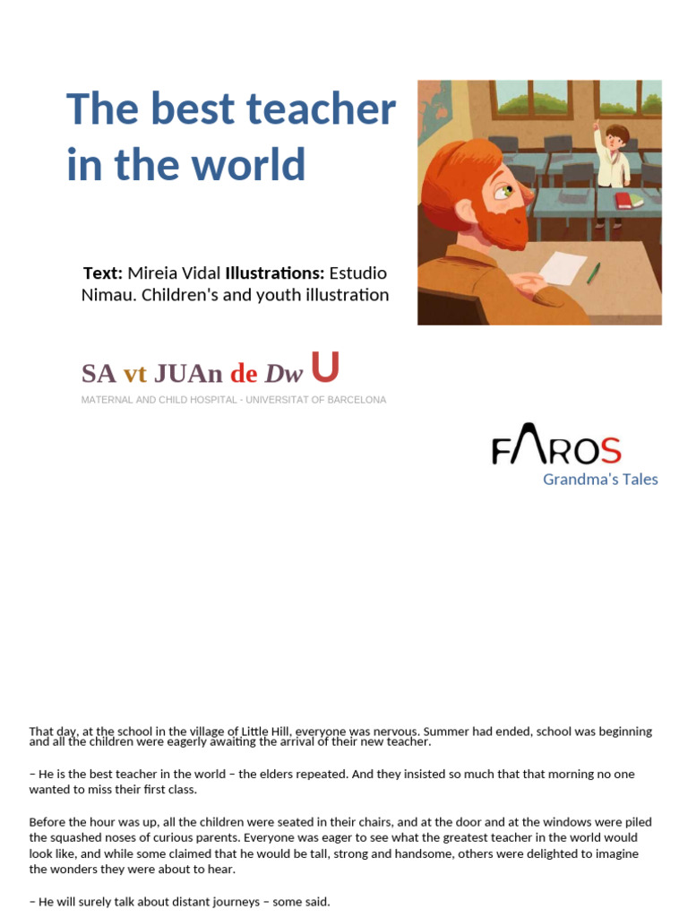 The Best Teacher in The World Story | PDF