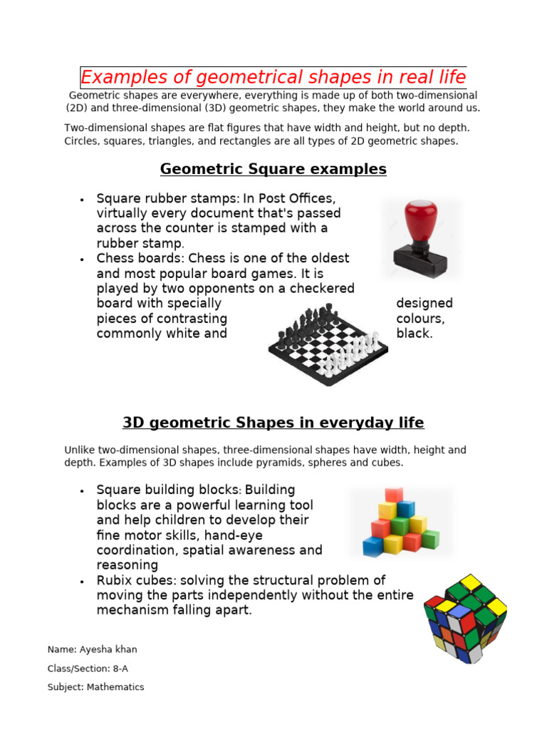 Geometric Shapes | PDF