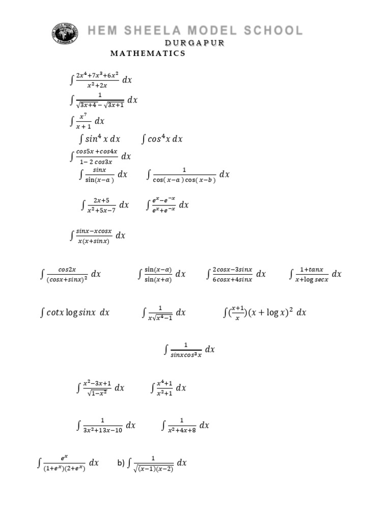 12 Assignment Integration | PDF
