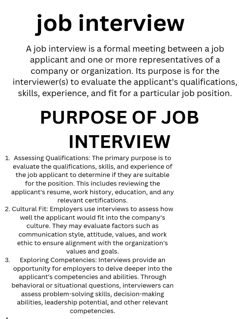 Job Interview | PDF | Job Interview | Learning