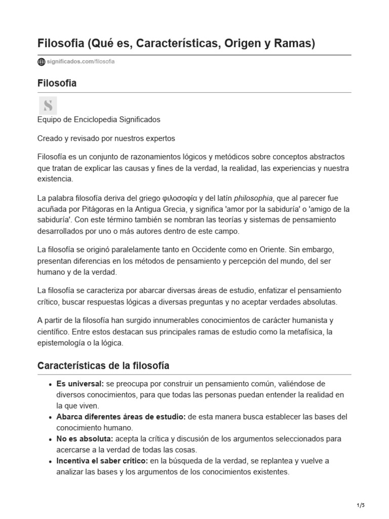 Introducción a la Filosofía y Sus Ramas | PDF | Verdad | Conocimiento