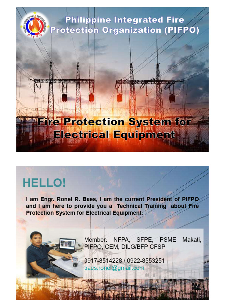 Fire Protection For Electrical Equipment | PDF | Transformer | Inductor