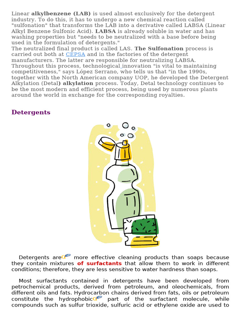 Detergent Reactions Pdf Detergent Surfactant
