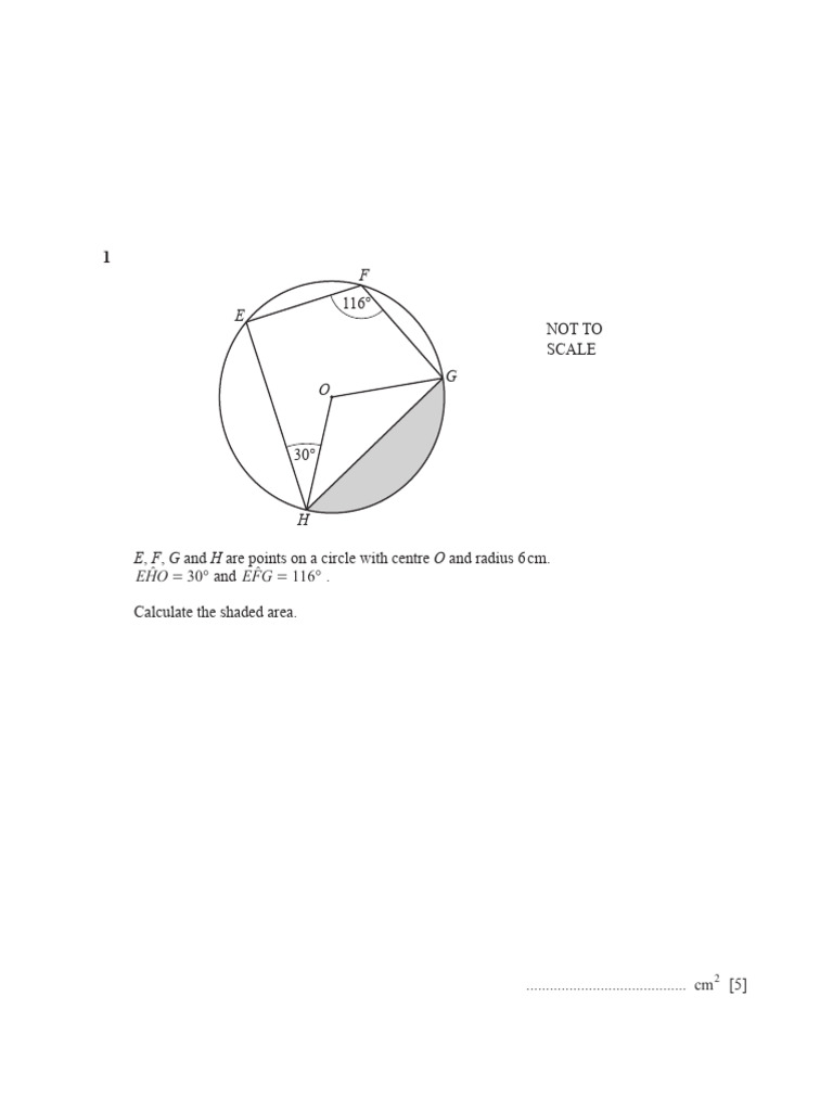 Arc Length and Area of Sector Worksheet | PDF | Area | Circle