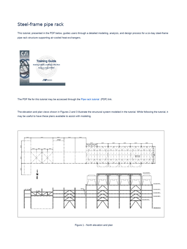 Steel-Frame Pipe Rack Design Guide | PDF