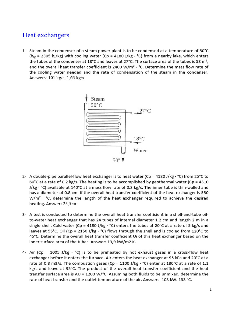Heat Exchanger Design Calculations | PDF | Heat Exchanger | Heat Transfer