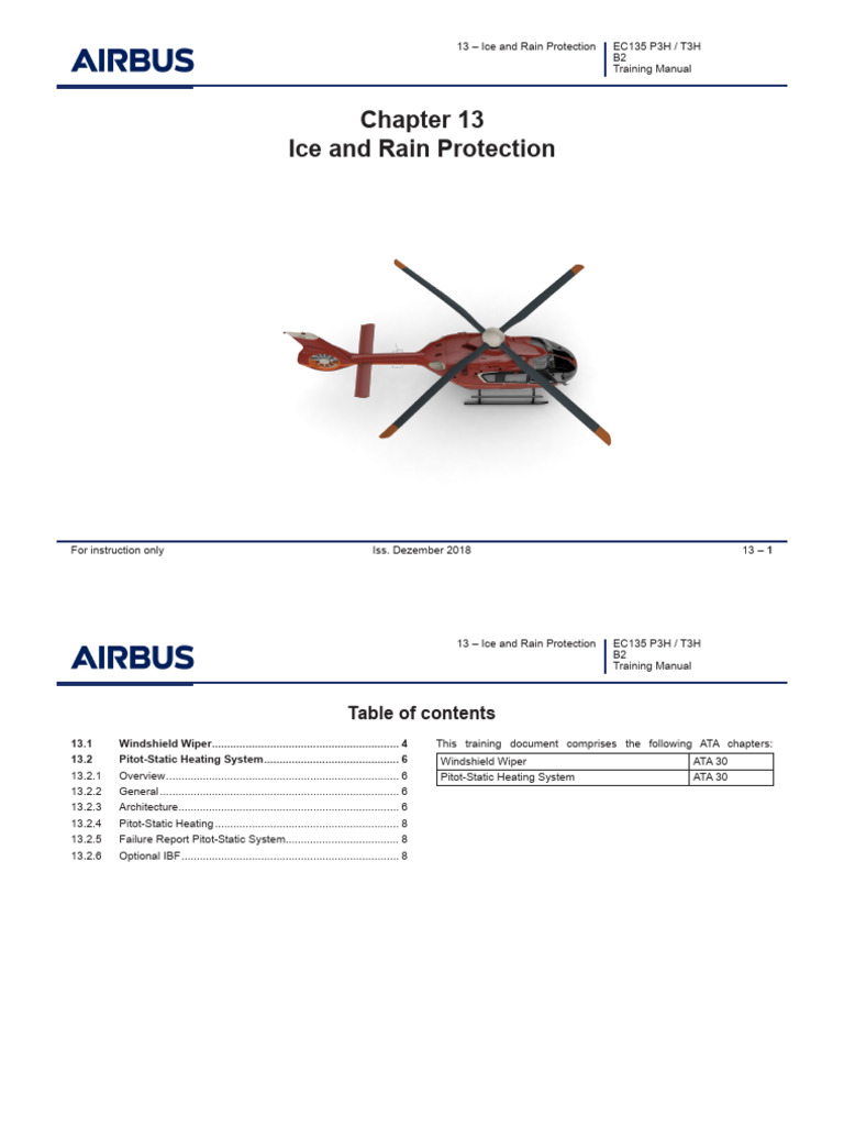 EC135 P3H&T3H B2 R04EN - 13-IceAndRainProtection | PDF | Aerospace
