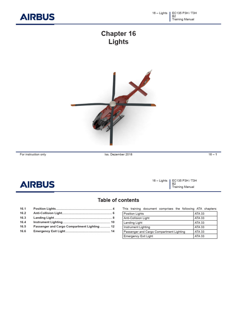 EC135 P3H&T3H B2 R04EN - 16-Lights | PDF | Lighting | Switch
