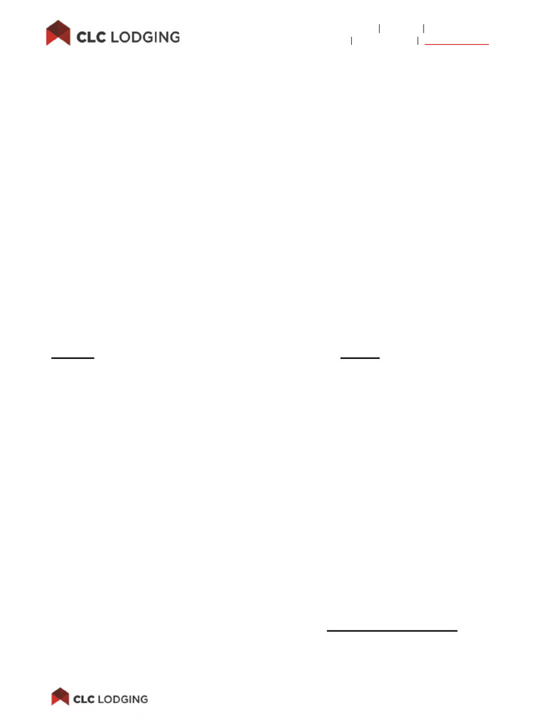 Clc lodging tax change form | PDF