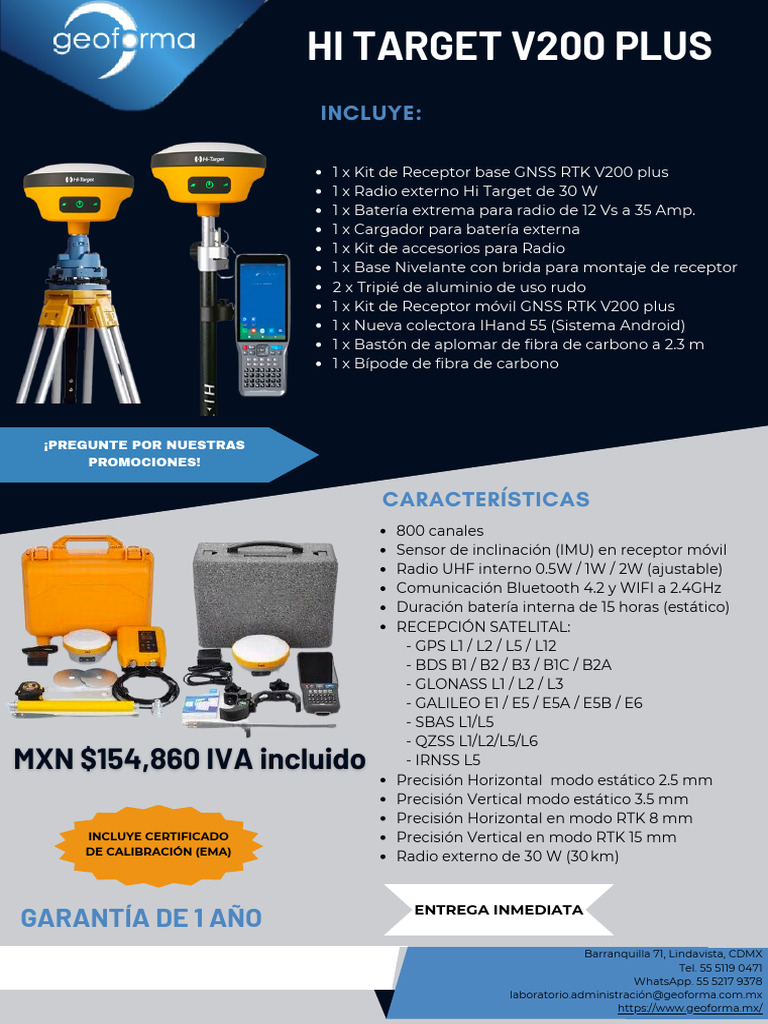 Flyer HI TARGET V200 PLUS | PDF | Astronave | Navegación