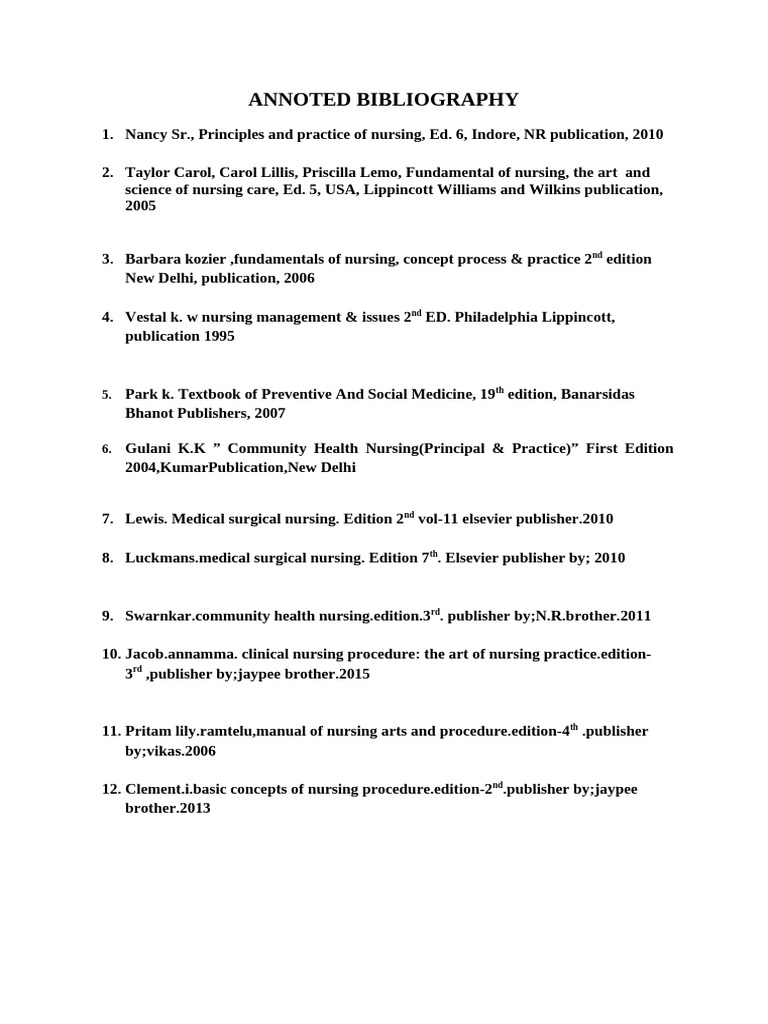 ANNOTED BIBLIOGRAPHY | PDF
