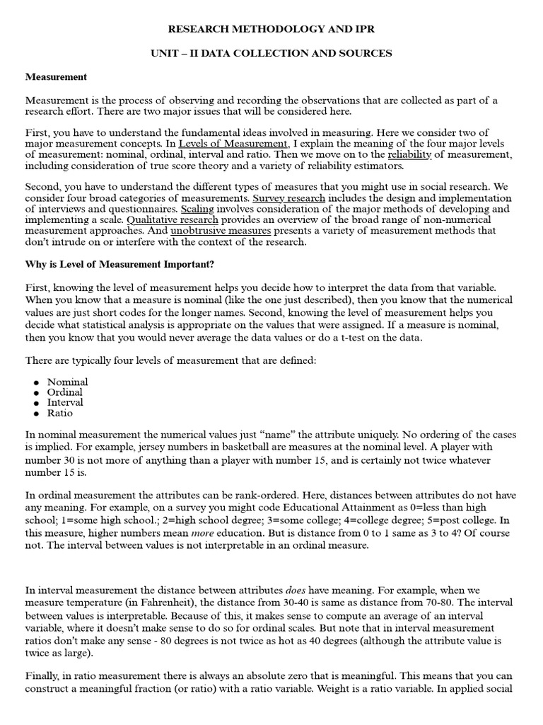 Rm2 | PDF | Sampling (Statistics) | Level Of Measurement