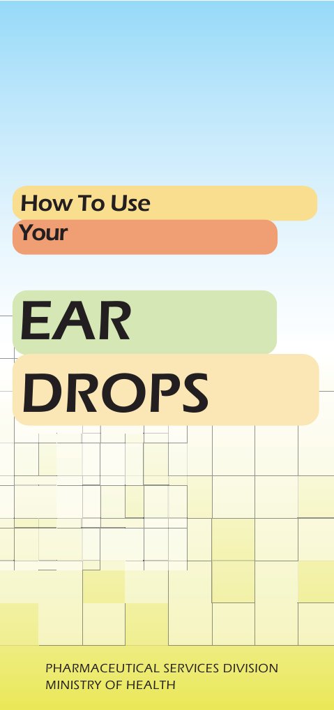 Pamphlet Ear Drops | PDF | Pharmaceutical Drug | Medicine