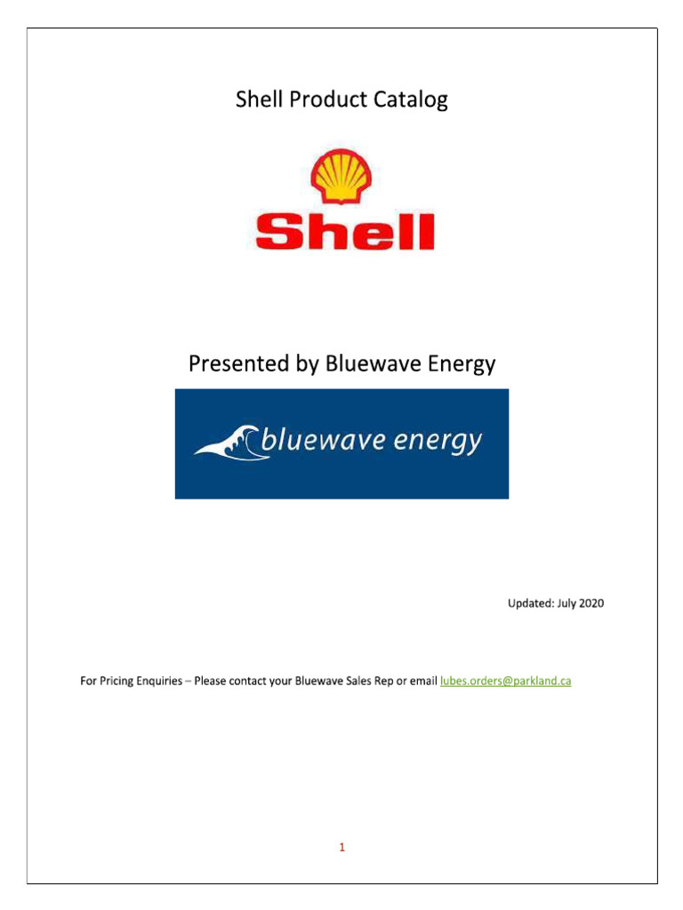 Shell Catalog | PDF
