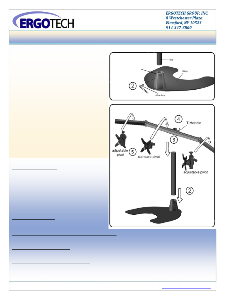 Ergotech Group 100-D16-B03-ICE Installation Manual | PDF | Screw