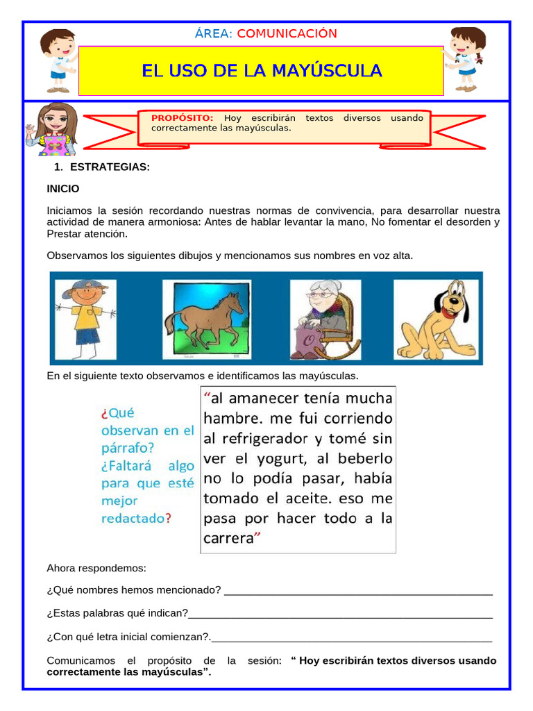Uso Correcto de las MAYÚSCULAS | PDF | Caso de carta | Comunicación humana
