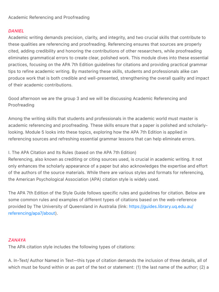 Academic Referencing and Plagiarism | PDF | Plagiarism | Citation