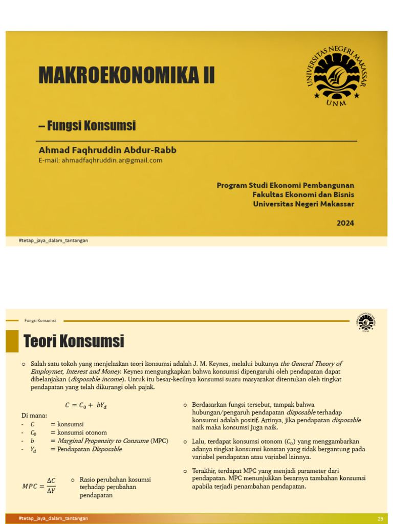 Fungsi Konsumsi | PDF