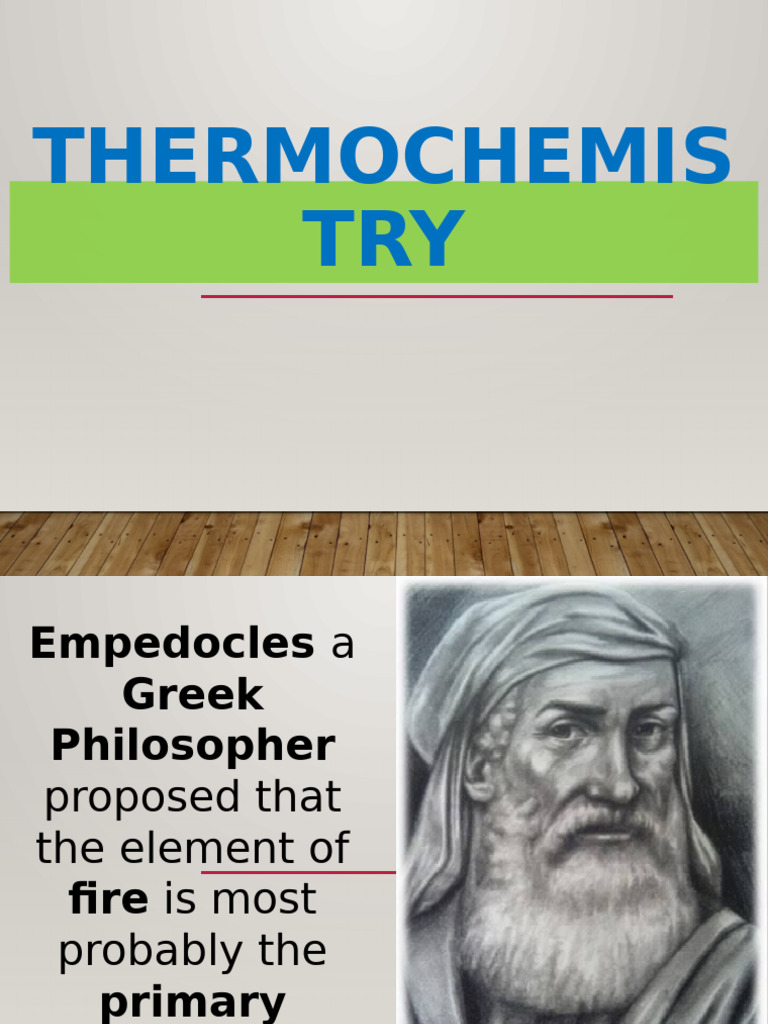 PPT-3A Thermochemistry | PDF | Heat | Applied And Interdisciplinary Physics