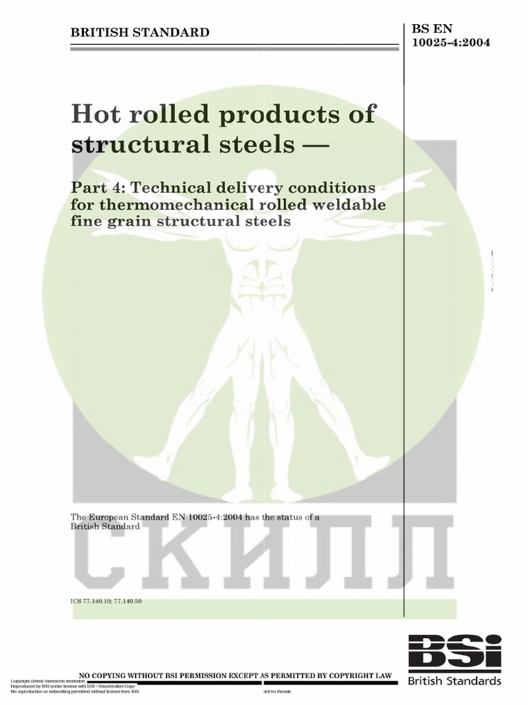 En-10025-4 Stale Walcowane Na Gorąco | PDF
