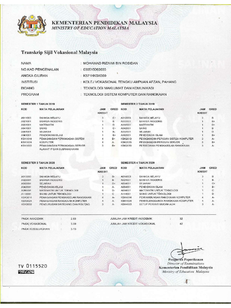 Transkrip SVM (2) 5 | PDF