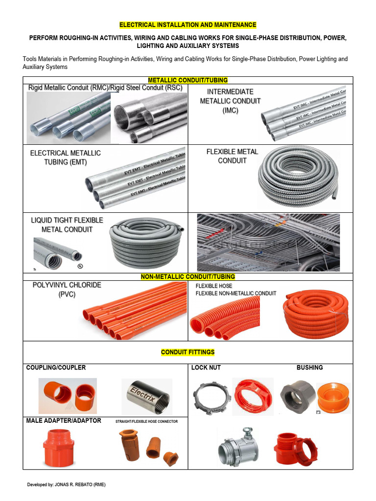 Eim Informationsheet Rough-In Cable Installation | PDF | Electrical ...
