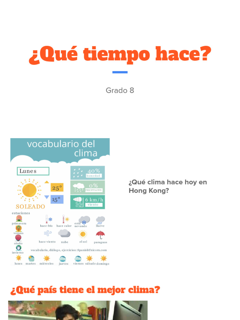 ¿Qué Tiempo Hace | PDF