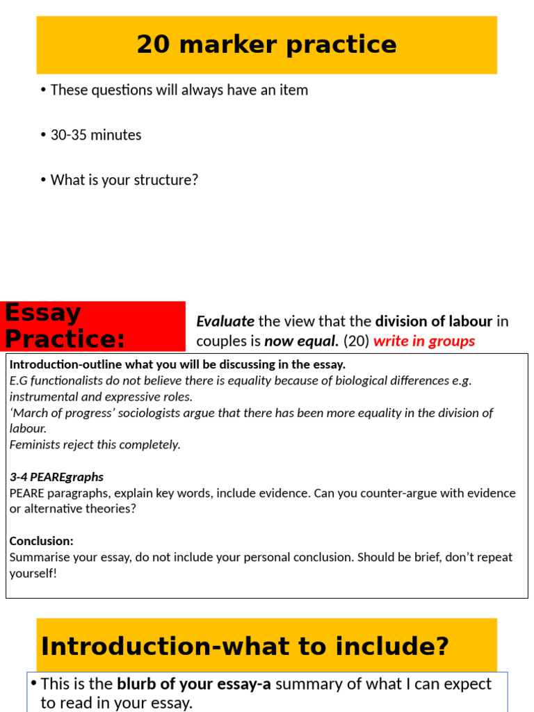20 Marker Practice as Separate Lesson Hle | PDF | Theory | Essays