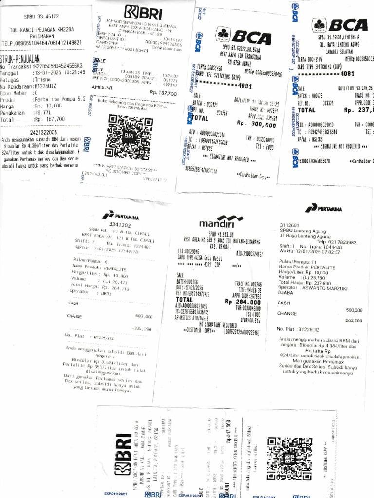 Nota BBM M Yasin Trip MOR 5 | PDF