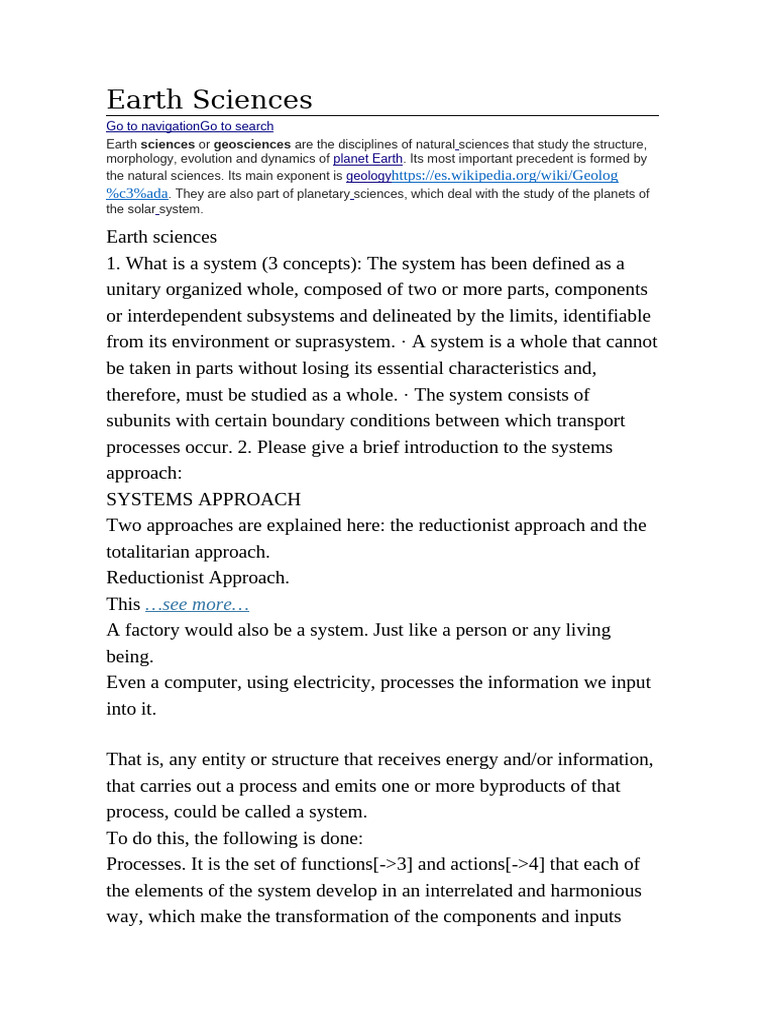 Earth Sciences | PDF | Earth Sciences | Earth