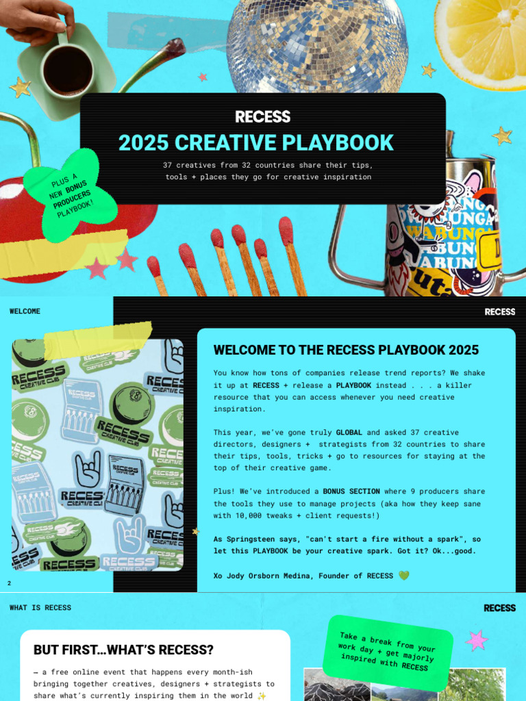 ?recess 2025 Creative Playbook? | PDF | Adobe Photoshop
