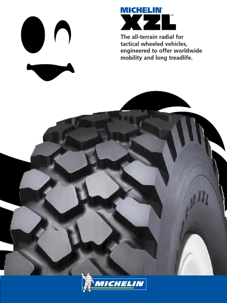 Michelin XZL All-Terrain Tire Specs | PDF | Transport | Wheel