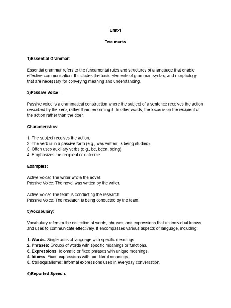 PRW 2 marks | PDF | Verb | Grammatical Gender