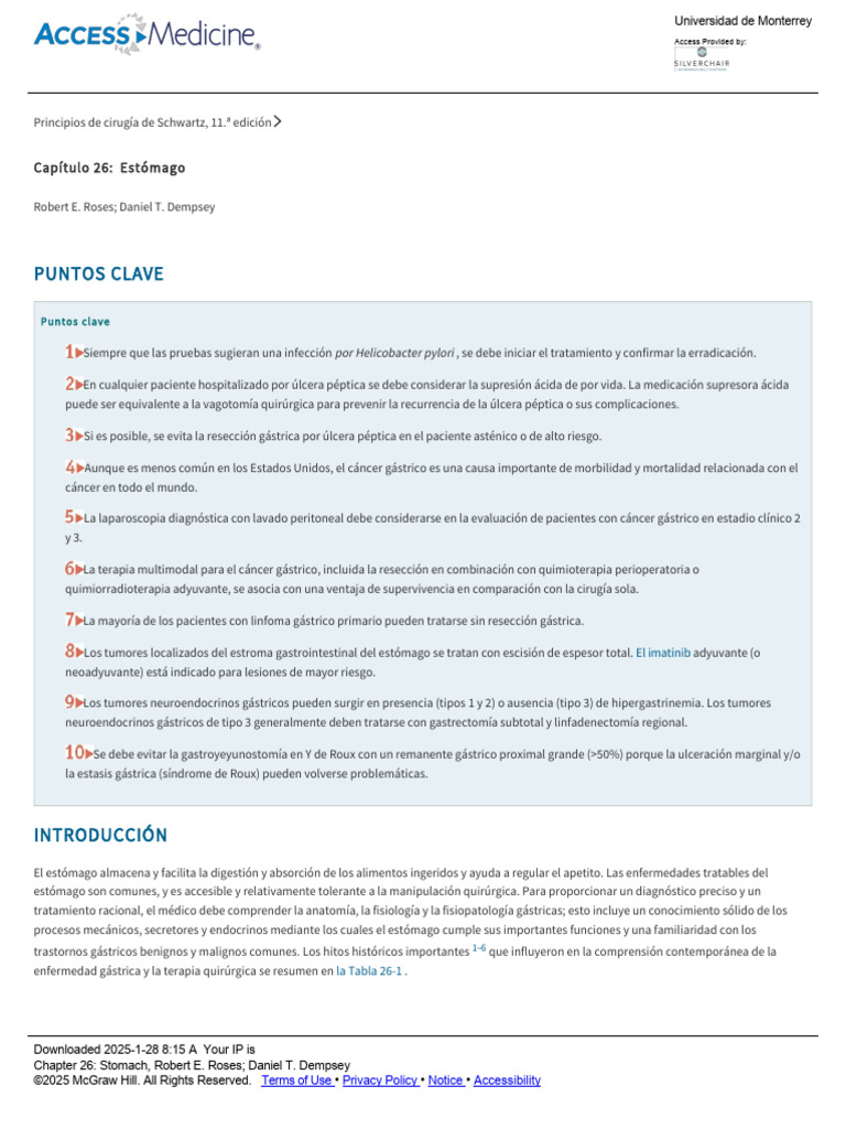 Chapter 26 - Stomach | PDF | Estómago | Nervio vago