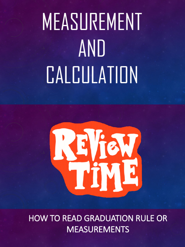 Rac - Measurements & Cal - Area | PDF | Area | Measurement