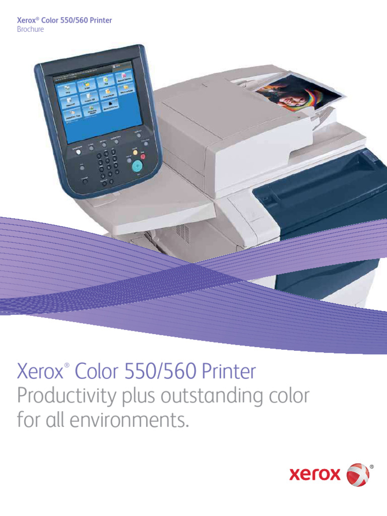 Xerox Color 550/560 Printer Overview | PDF | Printer (Computing) | Fax