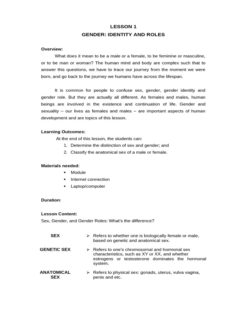 Understanding Gender Identity and Roles | PDF | Gender | Gender Studies