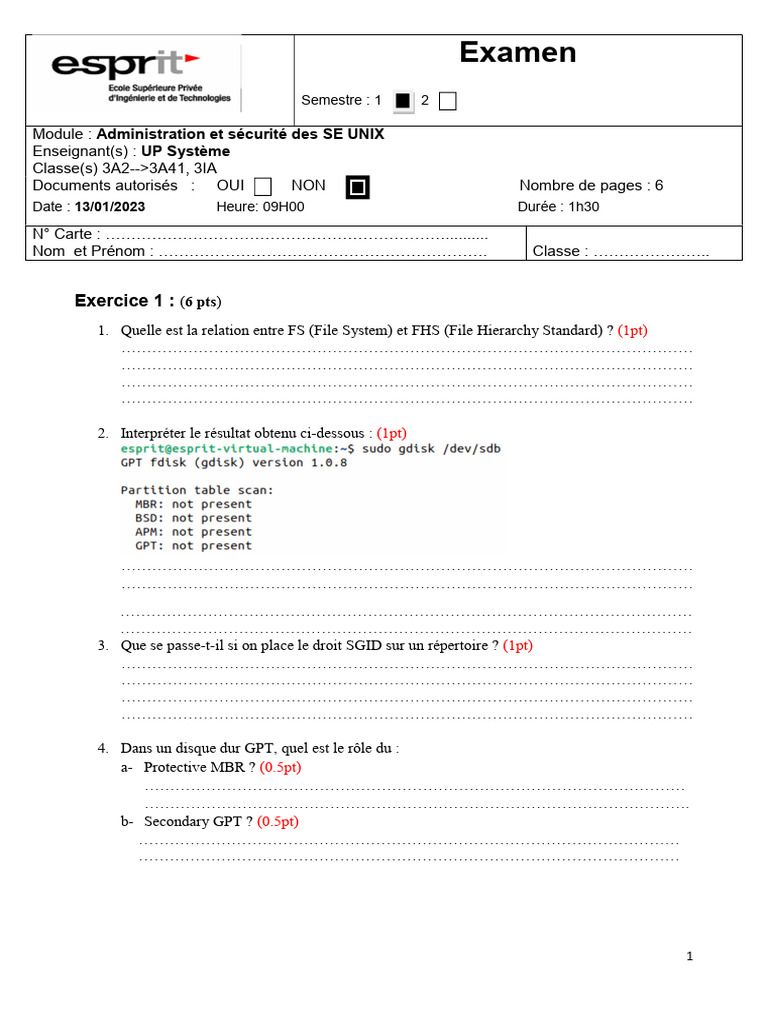 Examen ASSEU 2223 | PDF