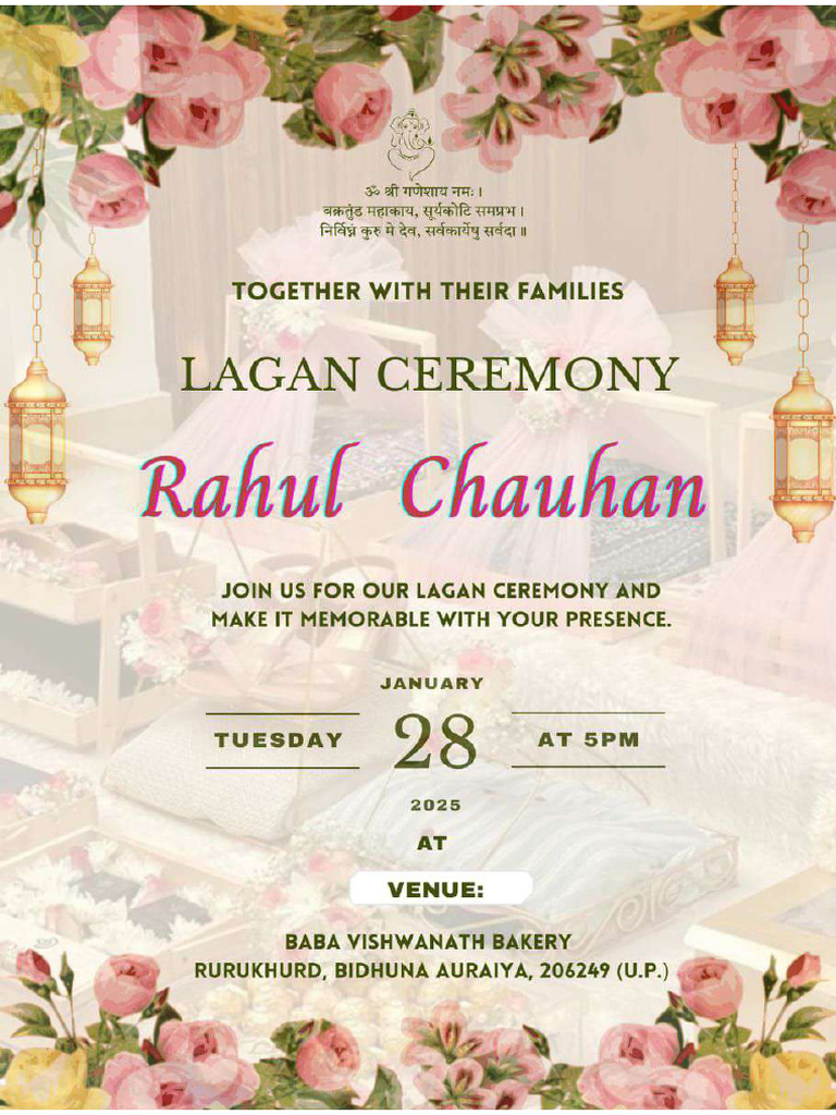 Wedding Invitation Rahul | PDF