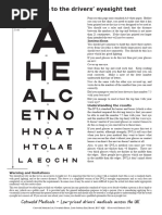 Eye Test Certificate for Driving License | PDF