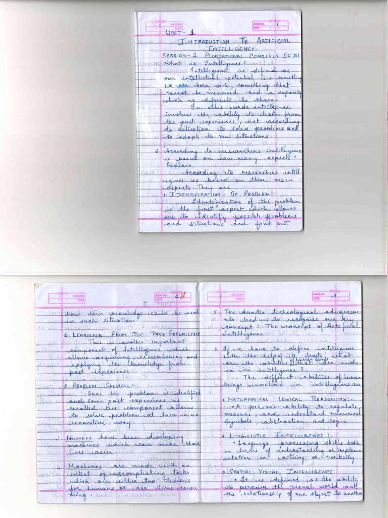 Part B Unit 1 Introduction To AI | PDF