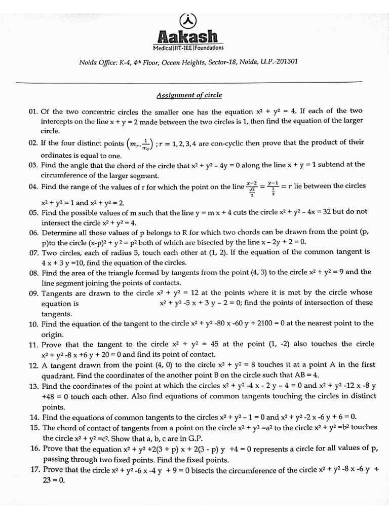 Assignment Circle | PDF