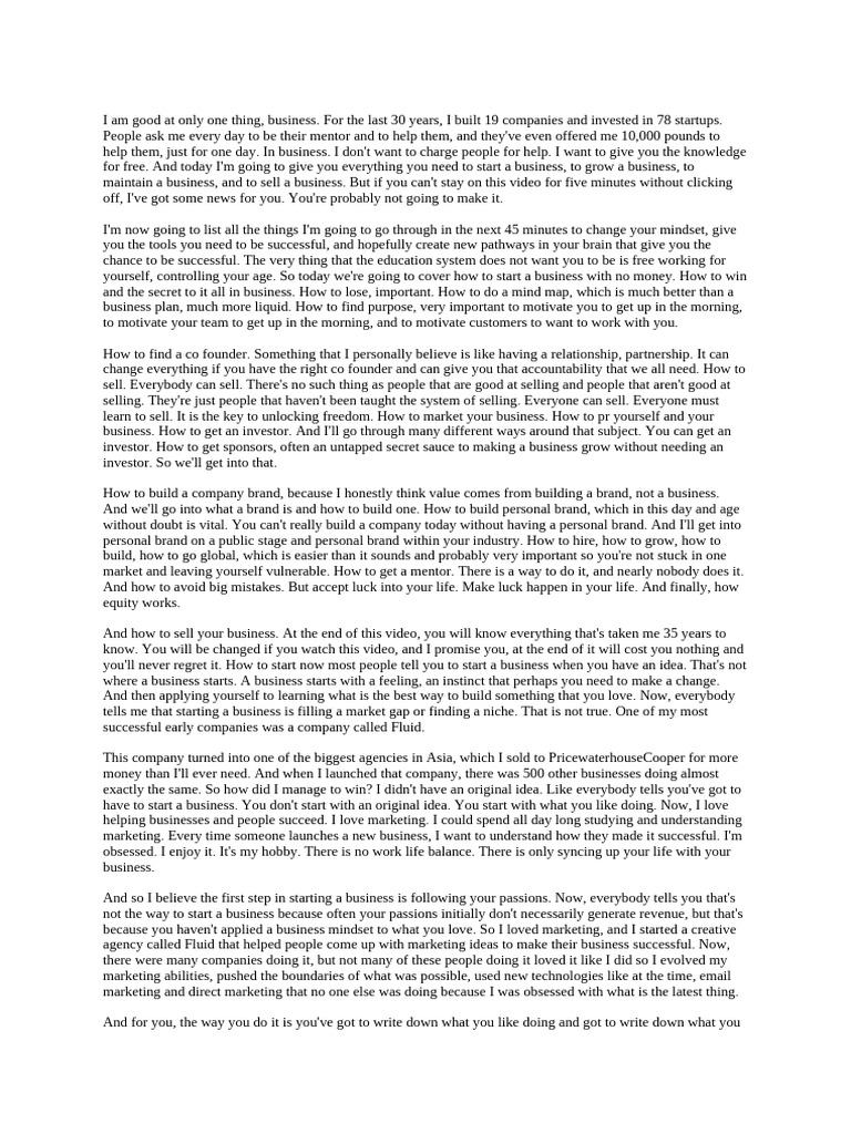 30 Years of Business Knowledge in 2hrs 26mins mp4 A54ffe4f 3ab9 | PDF ...