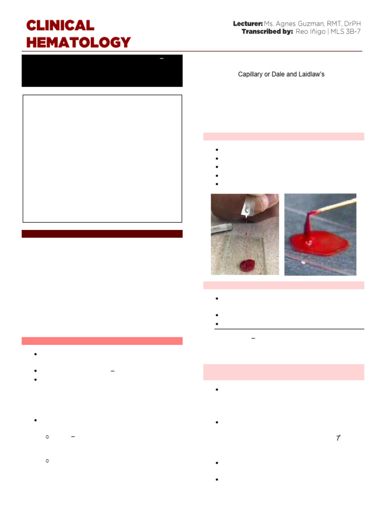 Coagulation Tests for Secondary Hemostasis | PDF | Coagulation | Platelet