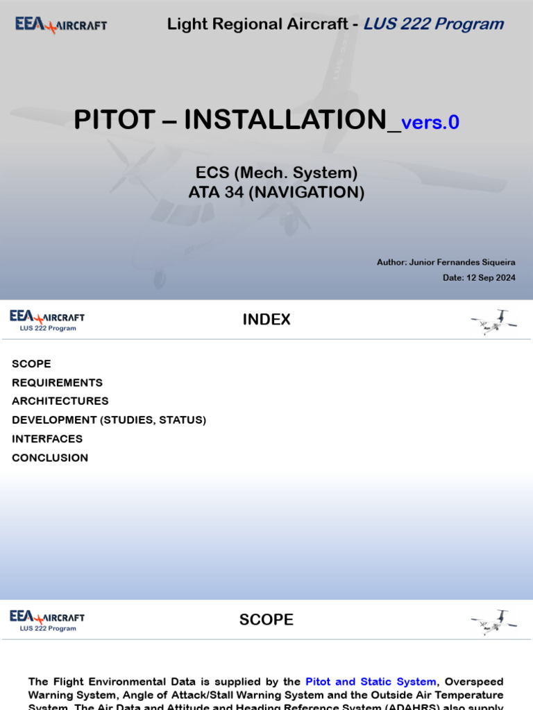 Pitot Static Ata34 Instl v0 | PDF | Aerospace | Aircraft