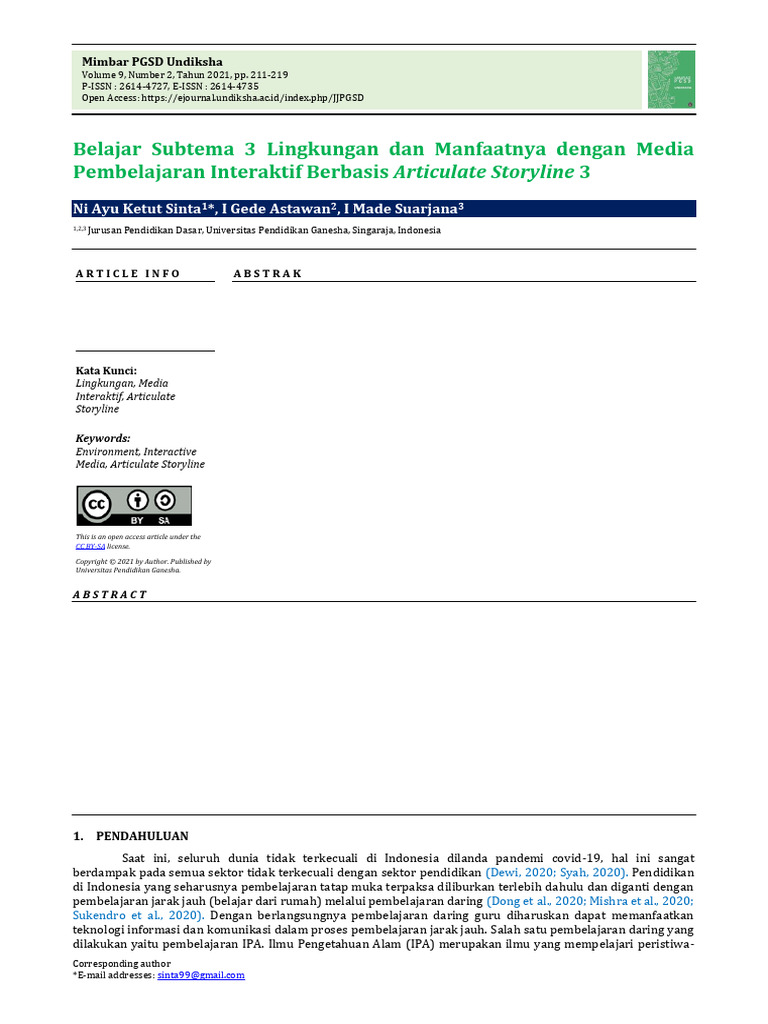 s2 - Media Pembelajaran Interaktif Berbasis Articulate Storyline 3 | PDF